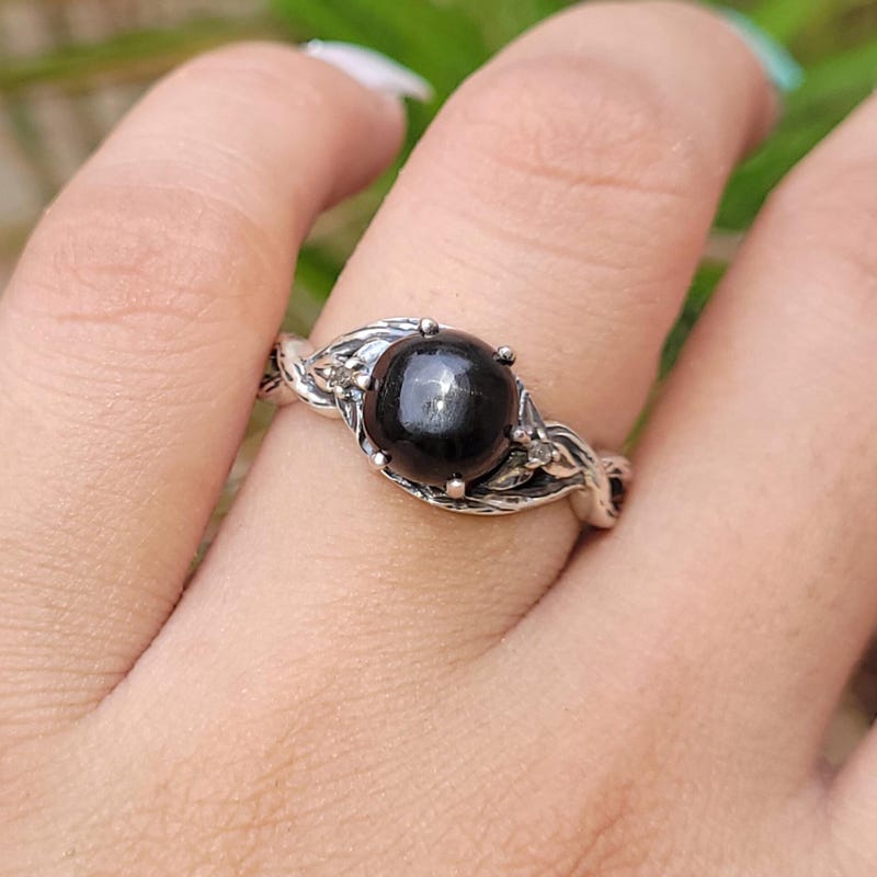 Obsidian Rings - Etsy
