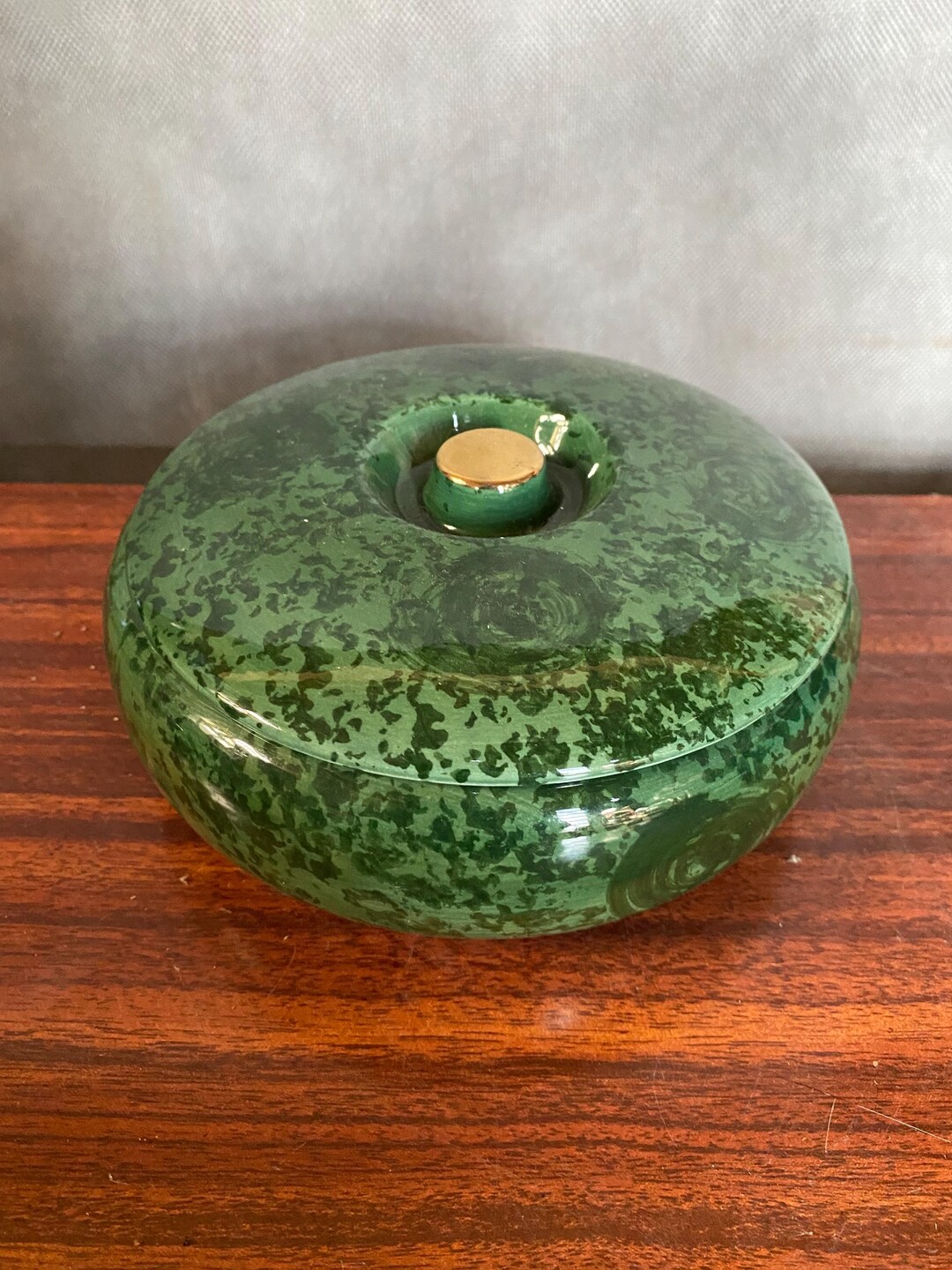 Antique Vintage Green Ceramic Candy Box Jewelry Box #C156 - Etsy