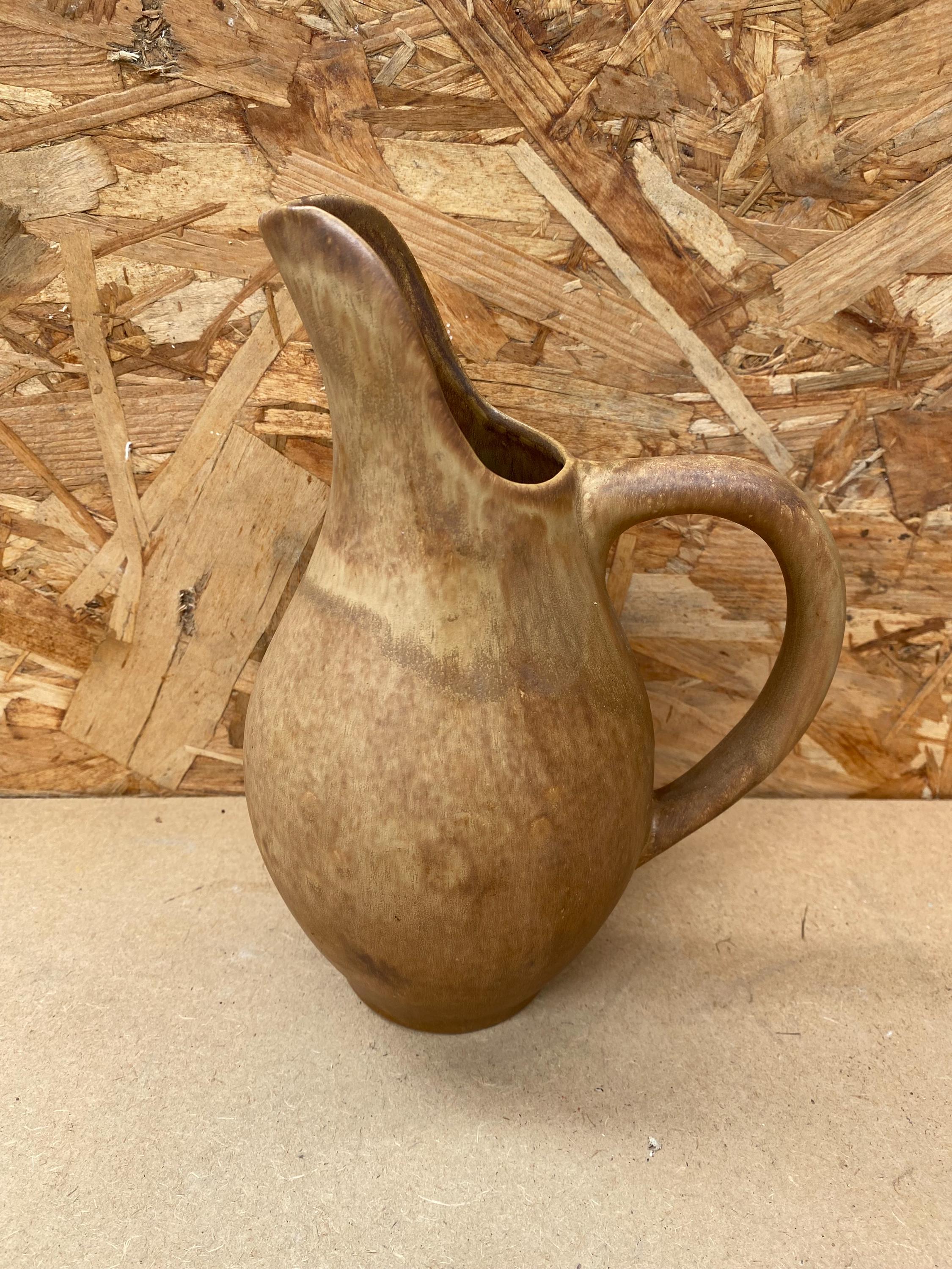 Antique Vintage Beige Glazed Ceramic Pitcher #B496 - Etsy
