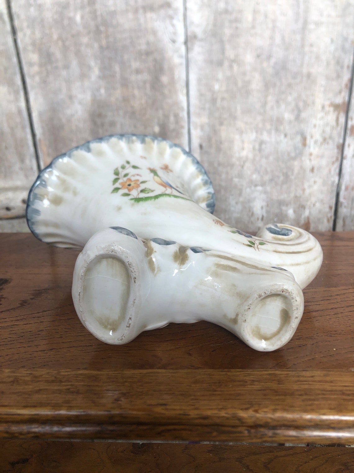 Old Corn Plenty Vase White Ceramic Vintage Moustiers Decor #A895 - Etsy