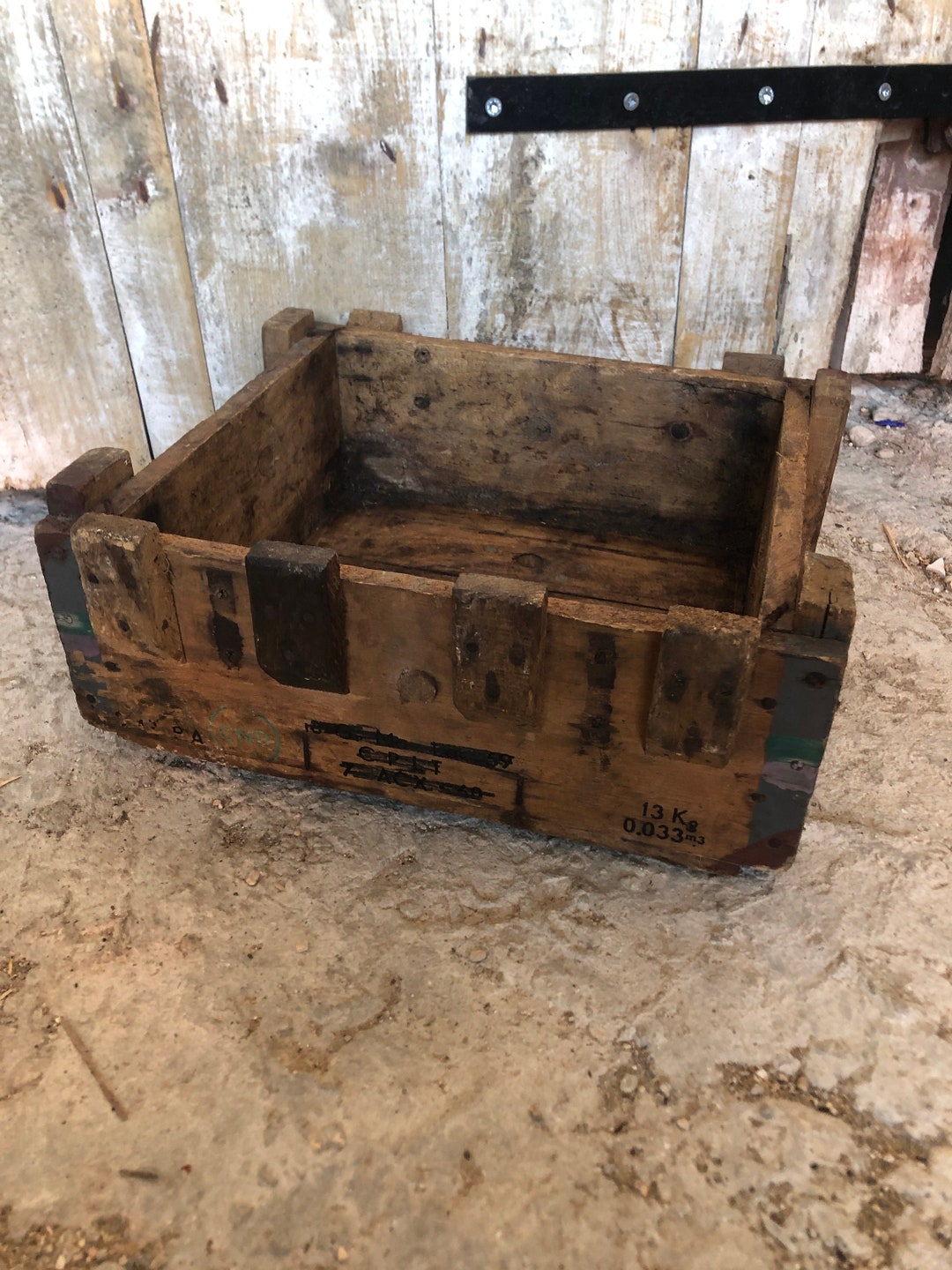 Old Military Wooden Army Crate Vintage Storage A123 - Etsy