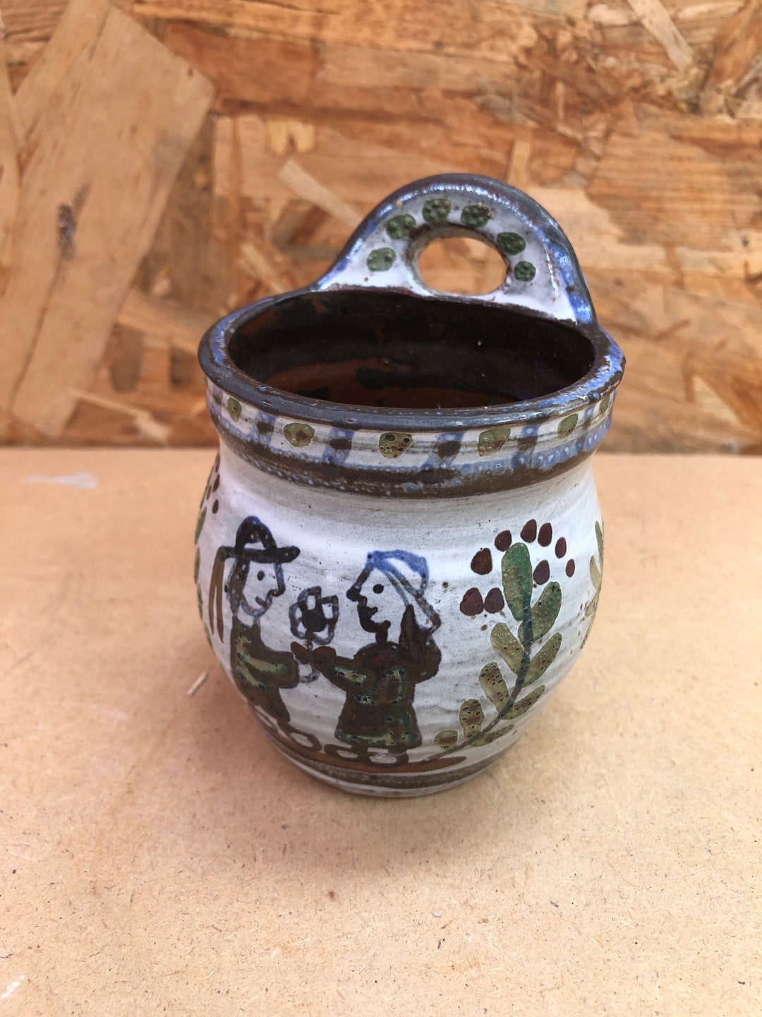 Old JPB Painted Ceramic Salt Pot Vintage Breton Decor #A989 - Etsy