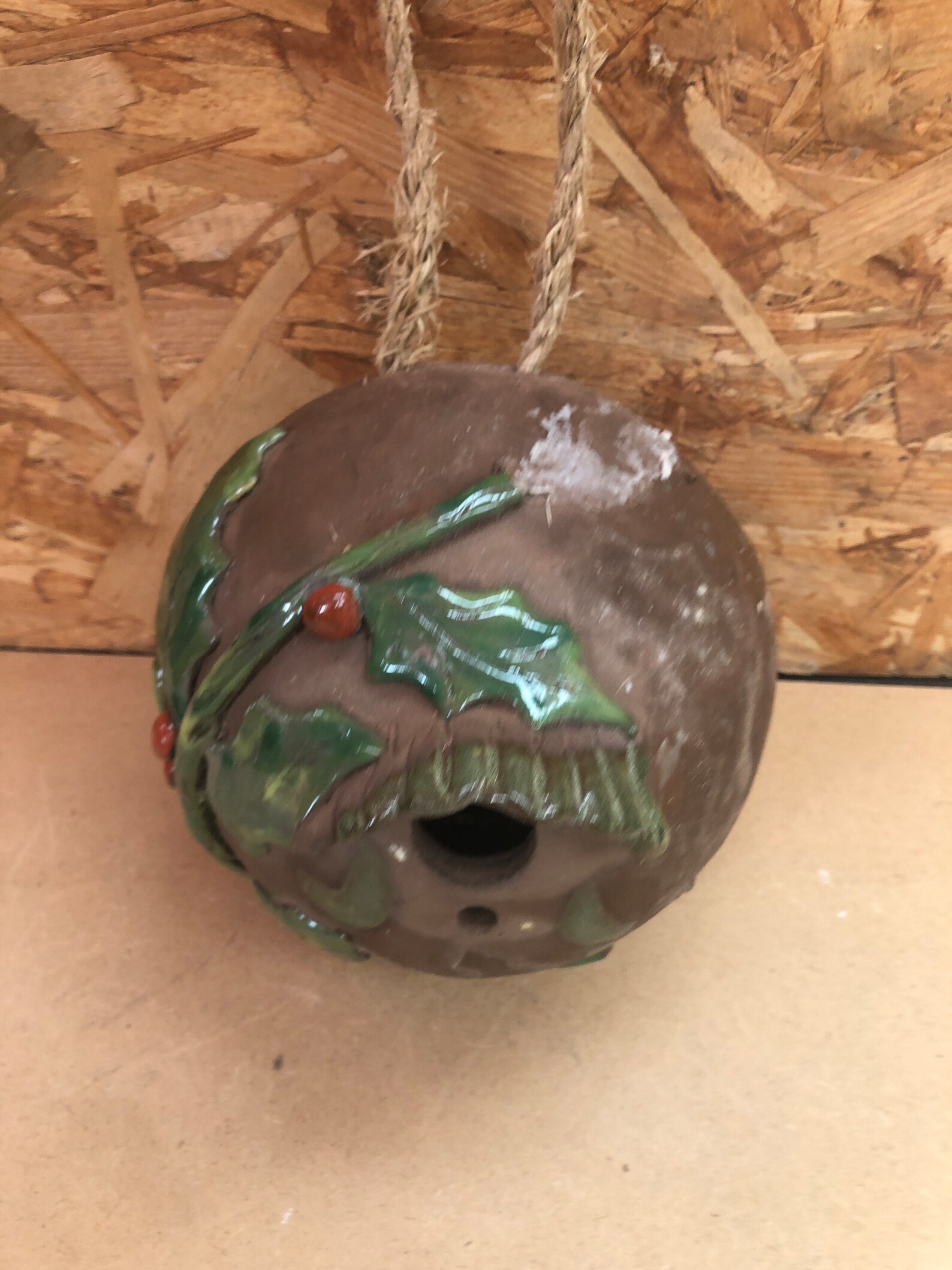 Old Ball Shape Birdhouse in Vintage Enameled Pottery #A978 - Etsy