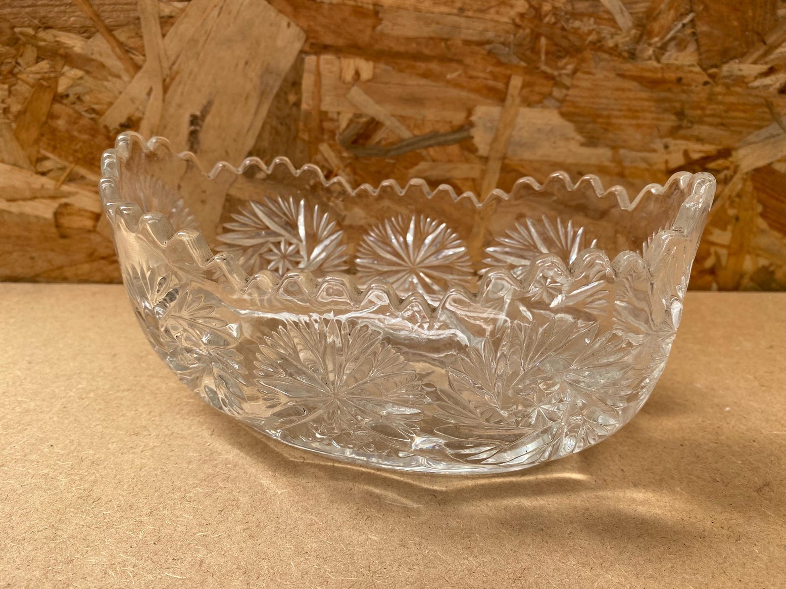 Antique Cut Crystal Centerpiece Cup 50s Vintage #B258 - Etsy