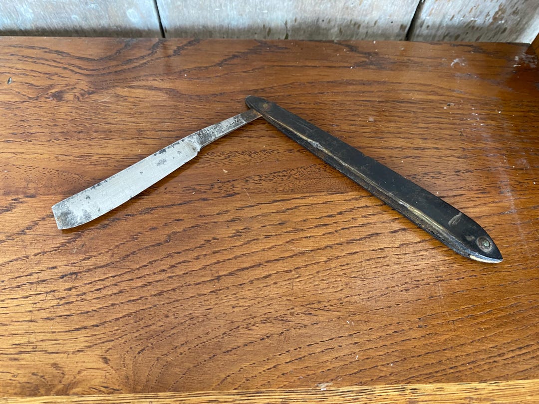 Old Straight Razor Hairdresser Tool Metal Blade + Bakelite Handle #B361 ...