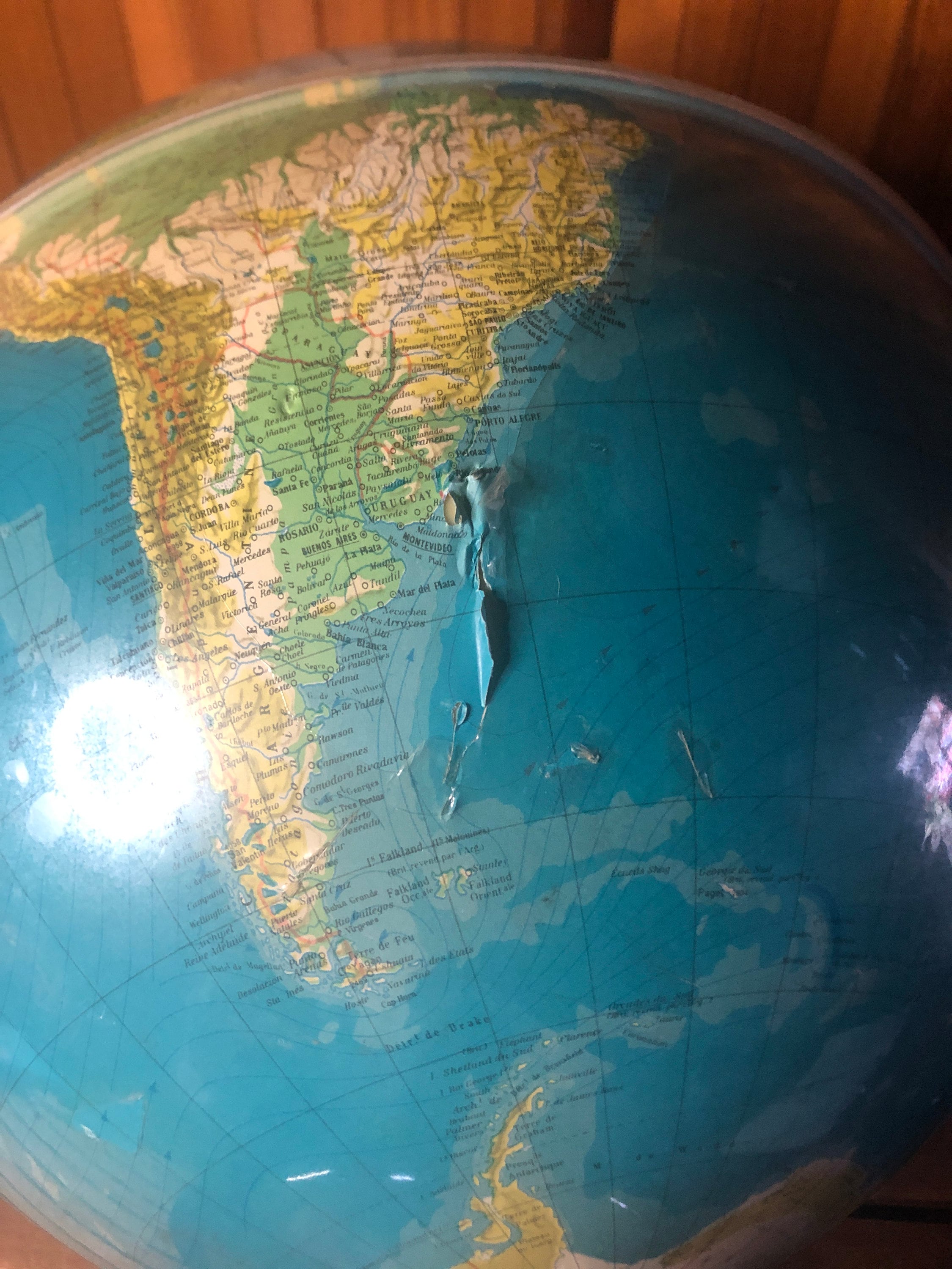 Old World Map Globe Terrestrial GRANGE BATELIÈRE Paris Vintage #A356 - Etsy