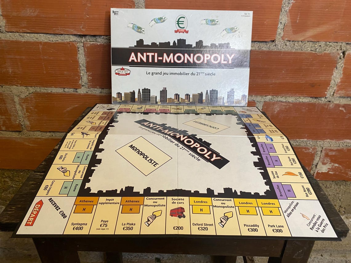 Anti-monopoly Board Game by University Games #D372 - Etsy