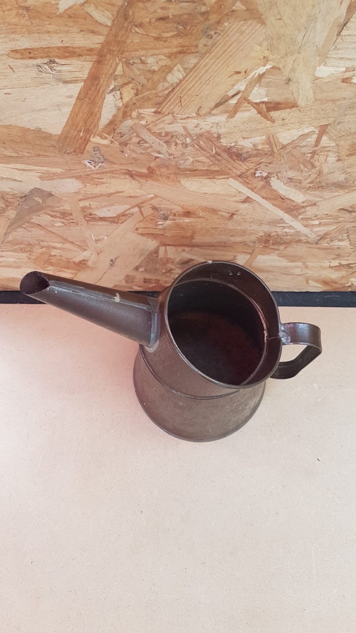 Old Zinc Oil Pitcher Vintage DIY Pitcher #B069 - Etsy