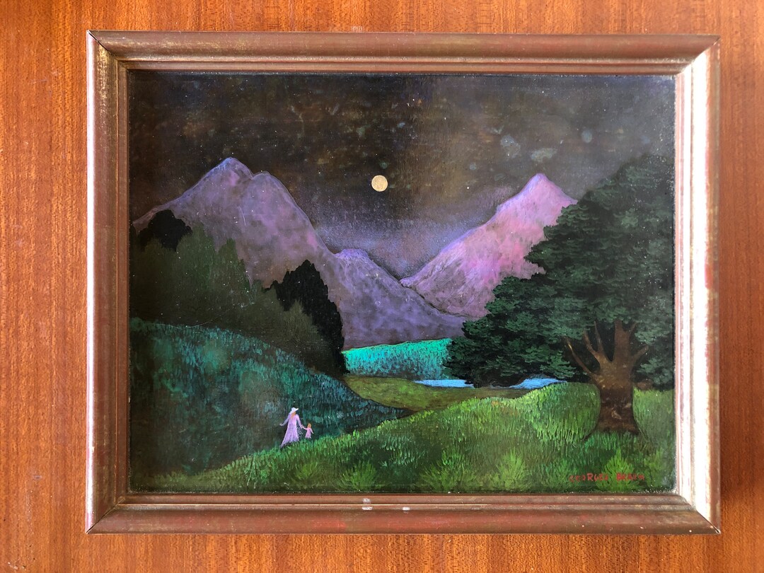 Oil Painting on Panel GEORGES BRAEM “the Valley” + Wood Frame #A700 - Etsy