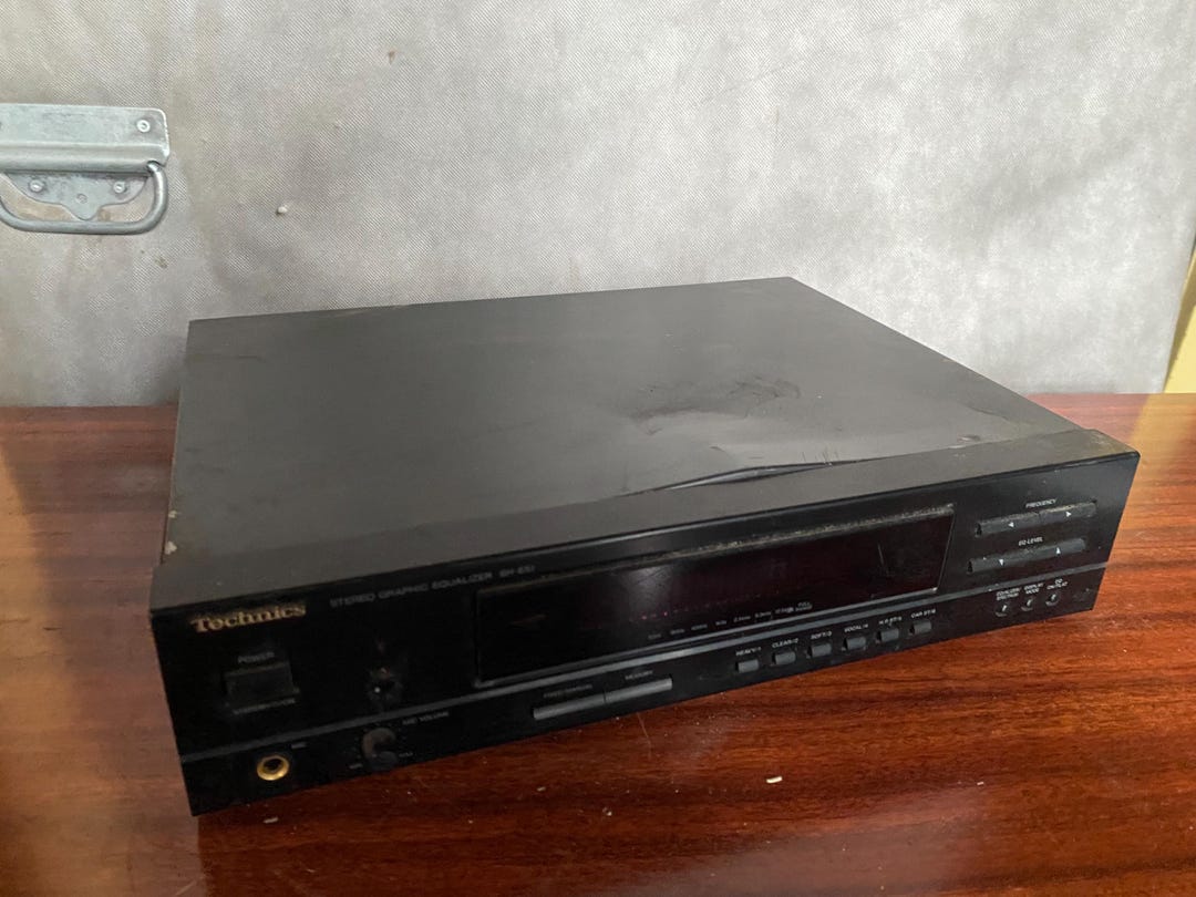 Old Equalizer TECHNICS SH-E51 Stereo Graphic Metal Black Vintage B881 ...