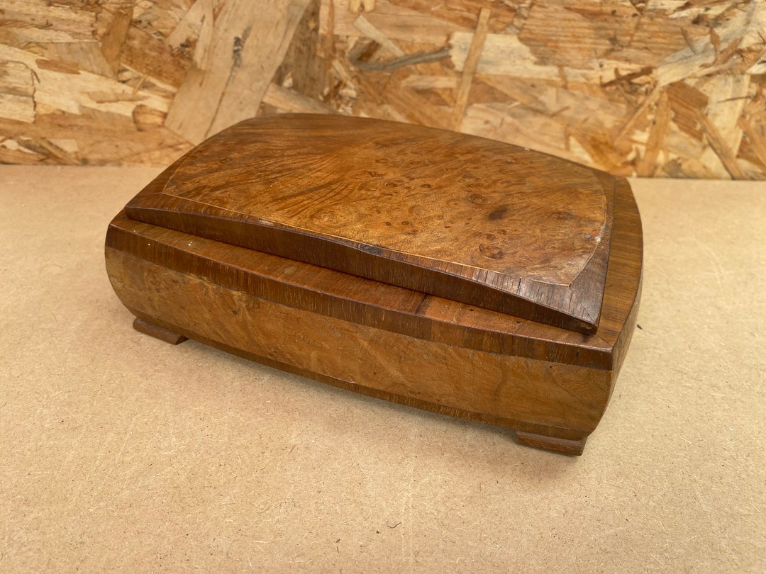 Old Cigar Box in Vintage Wood Marquetry #B090 - Etsy