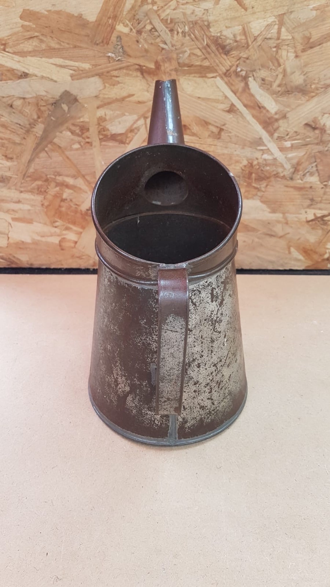 Old Zinc Oil Pitcher Vintage DIY Pitcher #B069 - Etsy