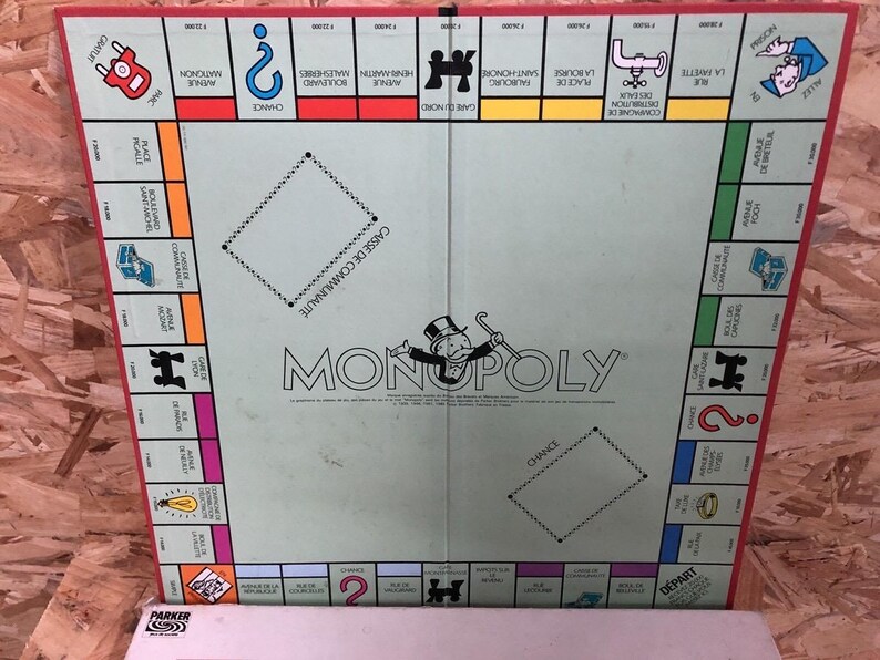 Vintage MONOPOLY Board Game, PARKER Edition, Original Box #D091 - Etsy