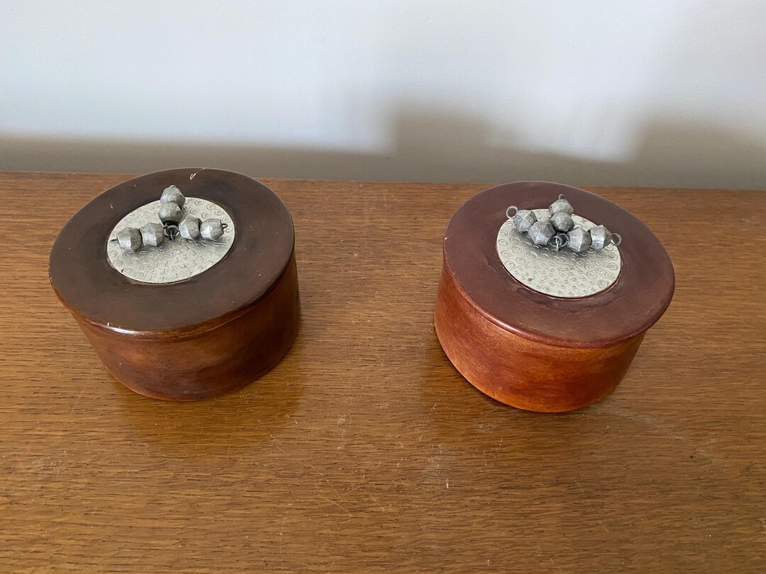 Pair Antique Hard Stone Jewelry Boxes With Vintage Lid #C220 - Etsy