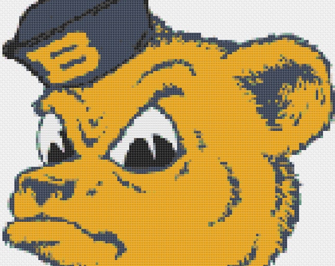 Baylor Sailor Bear Cross Stitch Pattern - Etsy