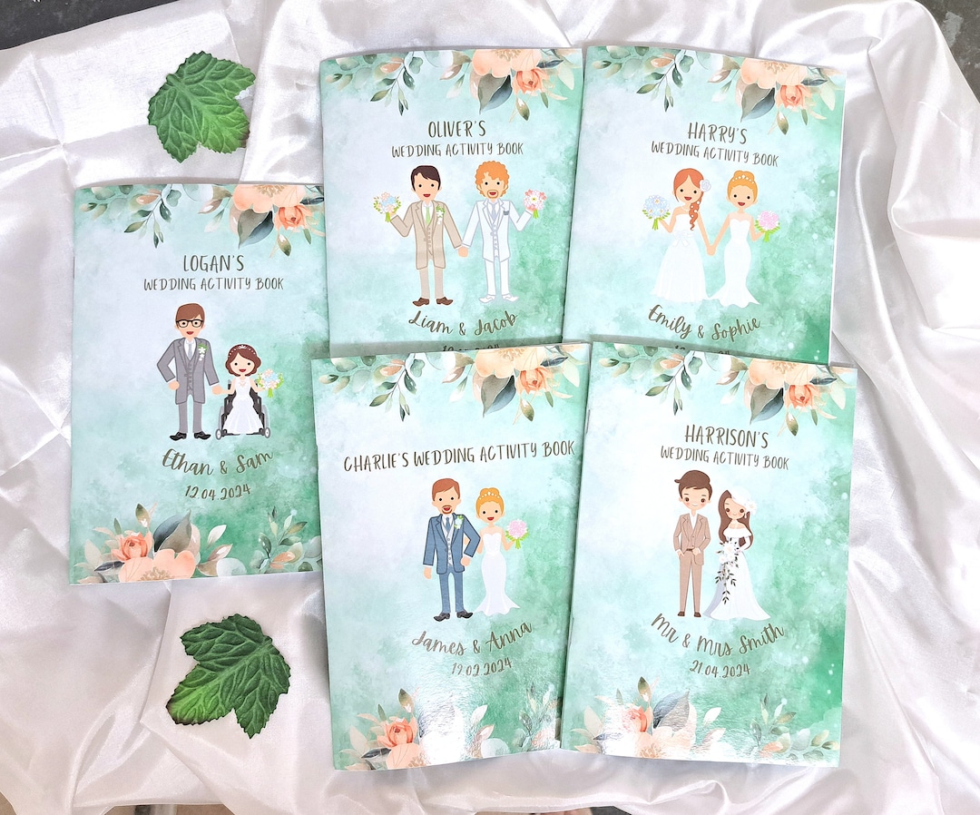 Children's Wedding Activity Pack, Personalised Wedding Favours, Party ...