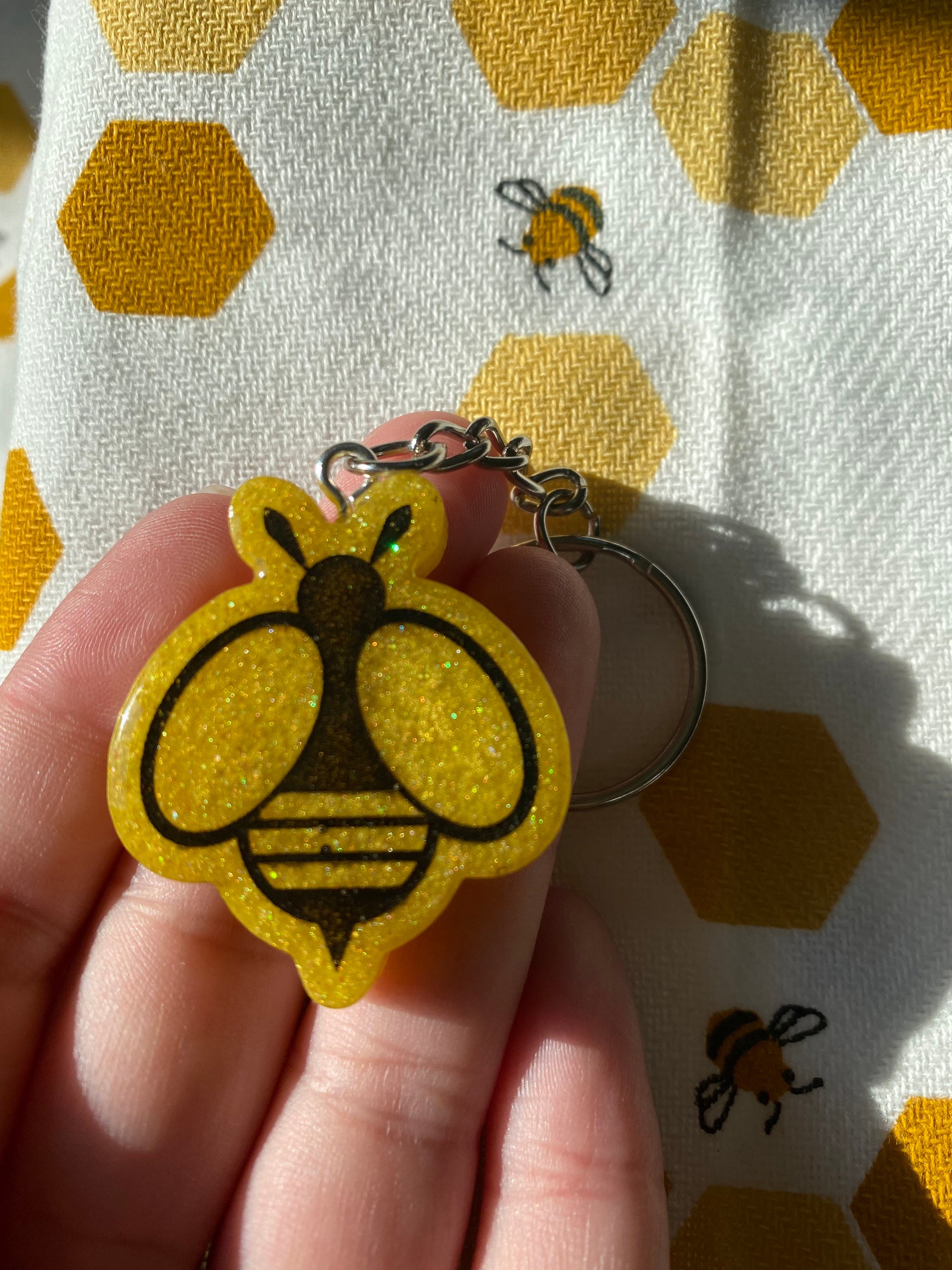 Bee Key Chain | Etsy