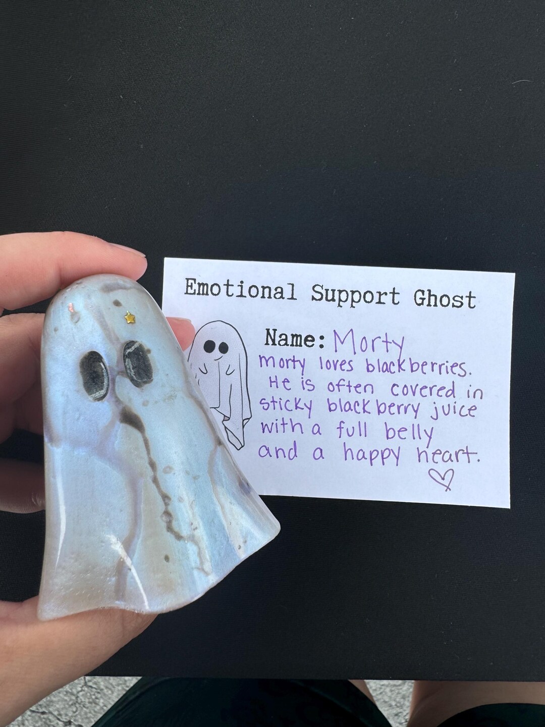 Morty the Emotional Support Ghost - Etsy