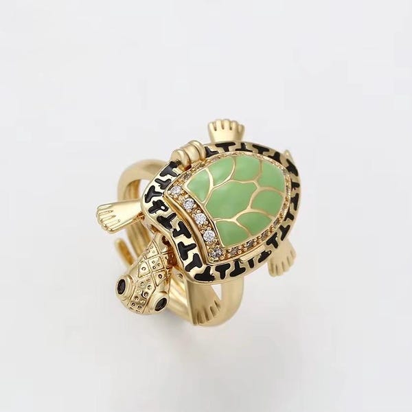 Turtle Ring - Etsy