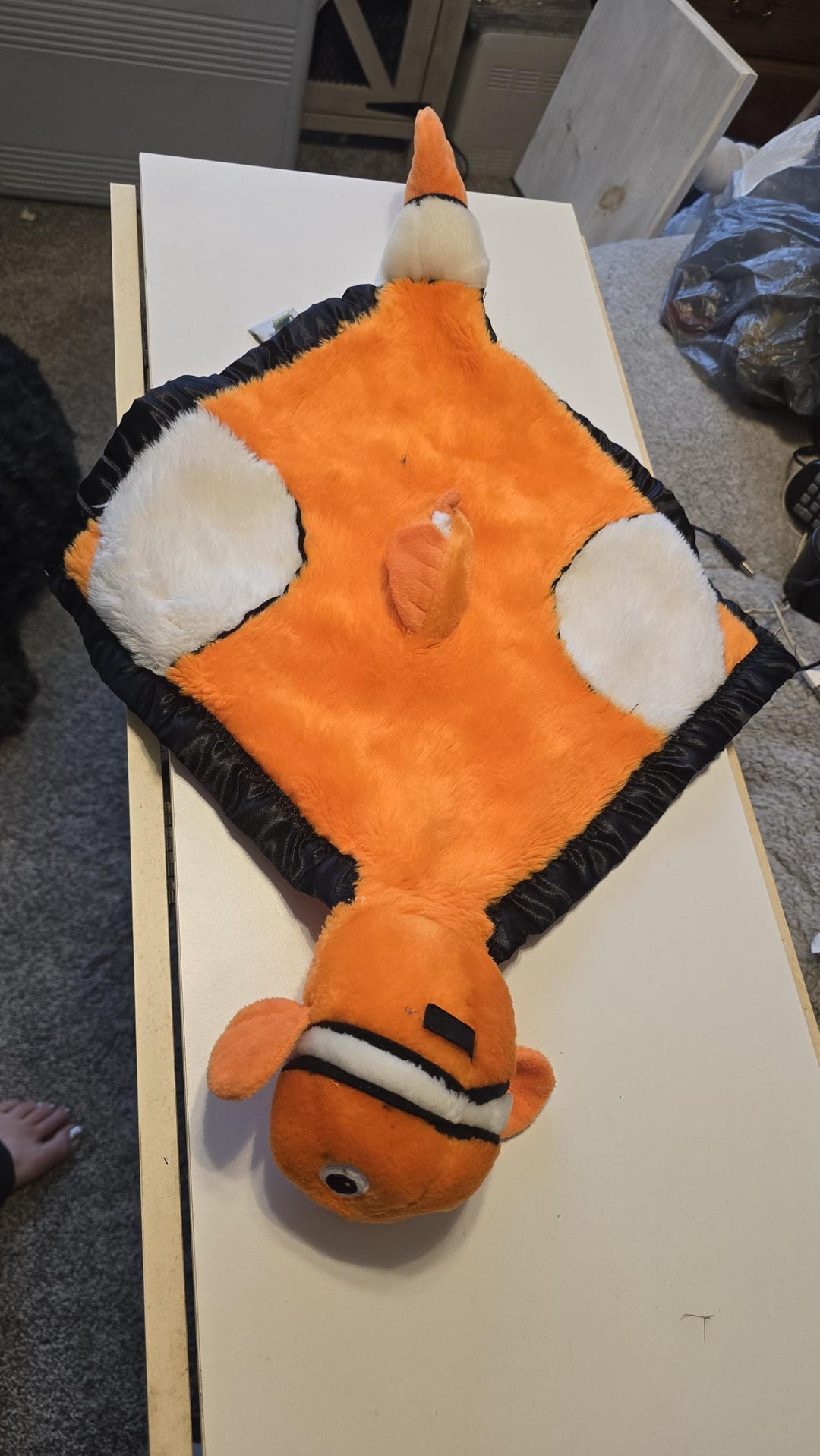 Vintage My Banky Fish/nemo Style Clown Fish Baby Blanket Plush Named ...