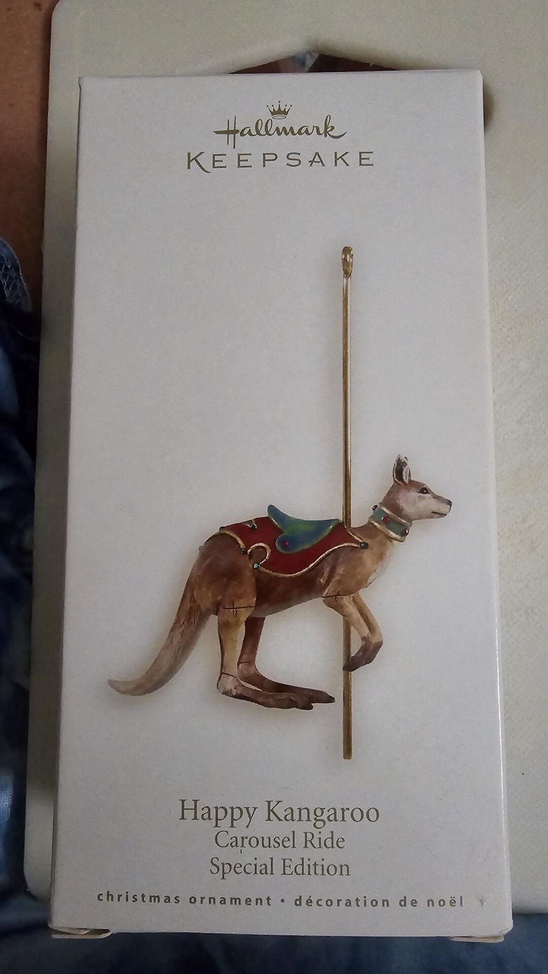 Hallmark Keepsake Happy Kangaroo Carousel Ride Ornament With Box-series ...