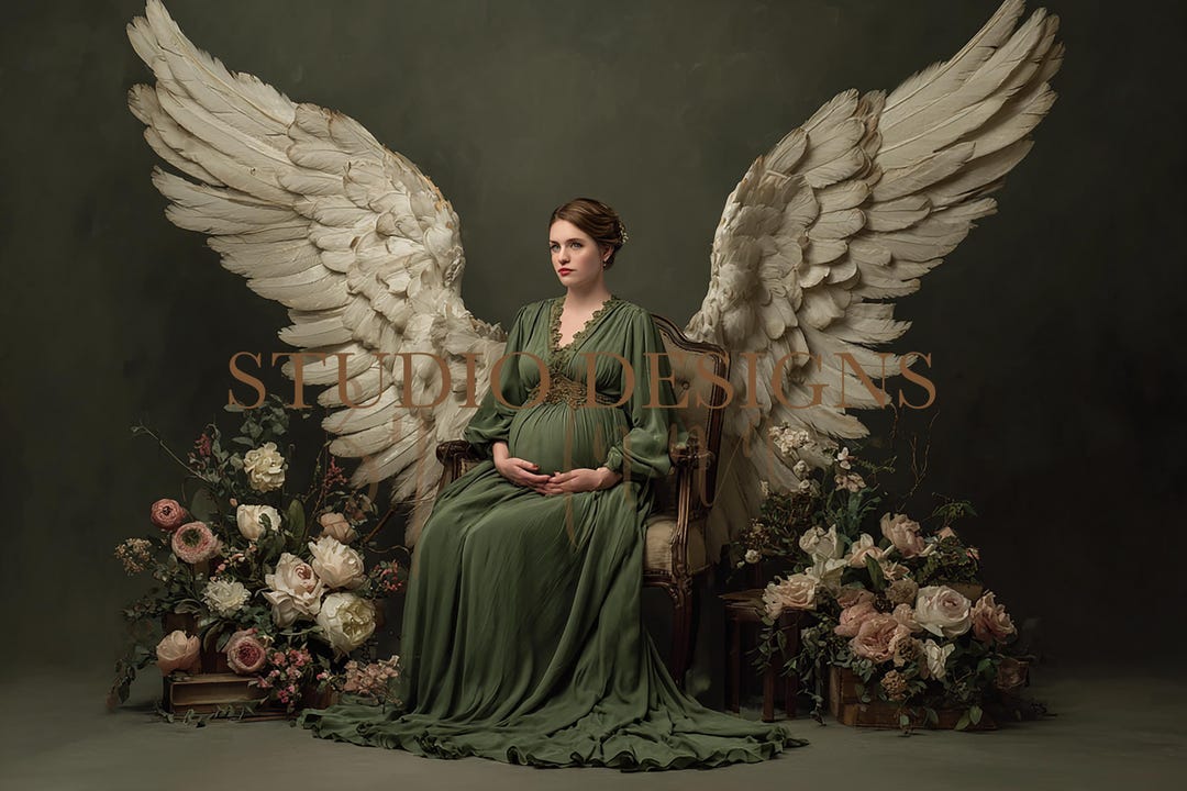 Maternity Digital Backdrop, Pregnancy Minimal Natural Composition, Wing ...