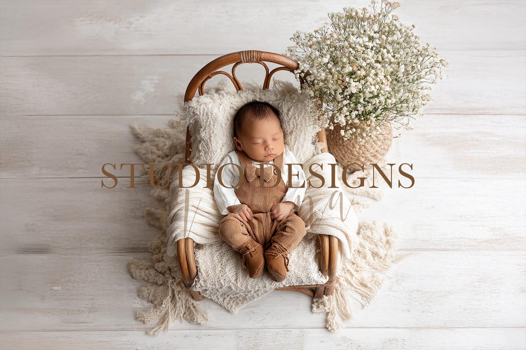 Digital Backdrop Newborn Neutral Basket, Photo Prop Nest, Newborn ...