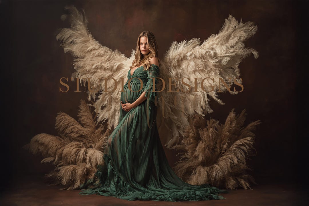 Maternity Digital Backdrop, Pregnancy Minimal Natural Composition, Wing ...