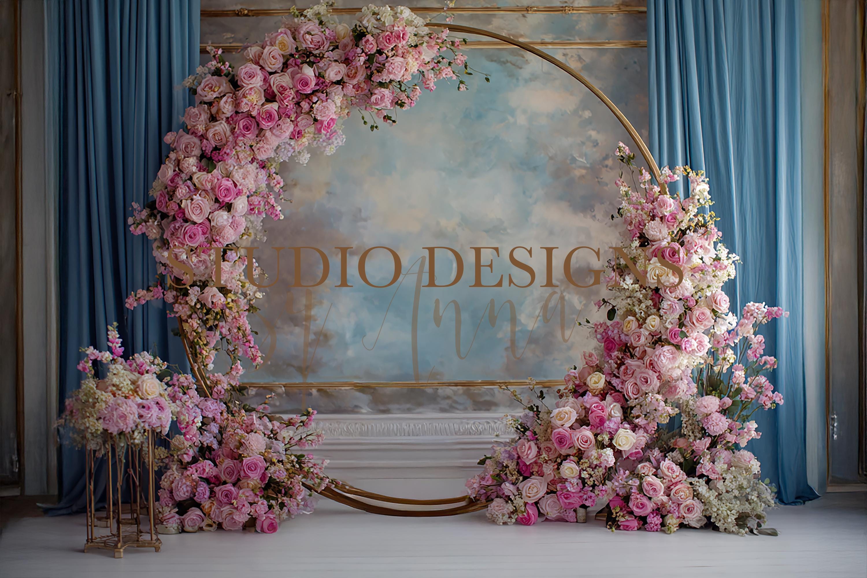 Maternity, Floral Digital Backdrop, Pregnancy Minimal Background ...