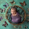 35 Neutral Newborn Digital Backgrounds, Big Bundle, Newborn Composite ...