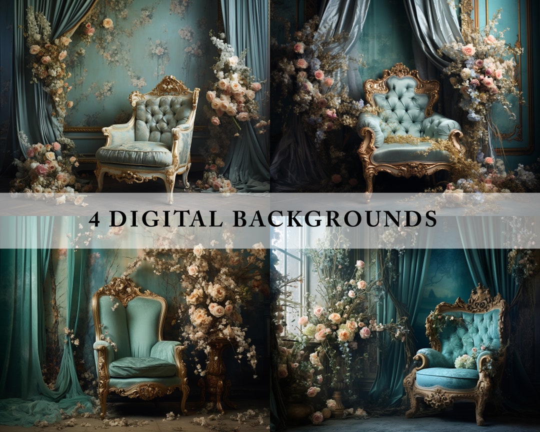 4 Maternity Digital Backgrounds Bundle, Scenery Bridal Digital ...