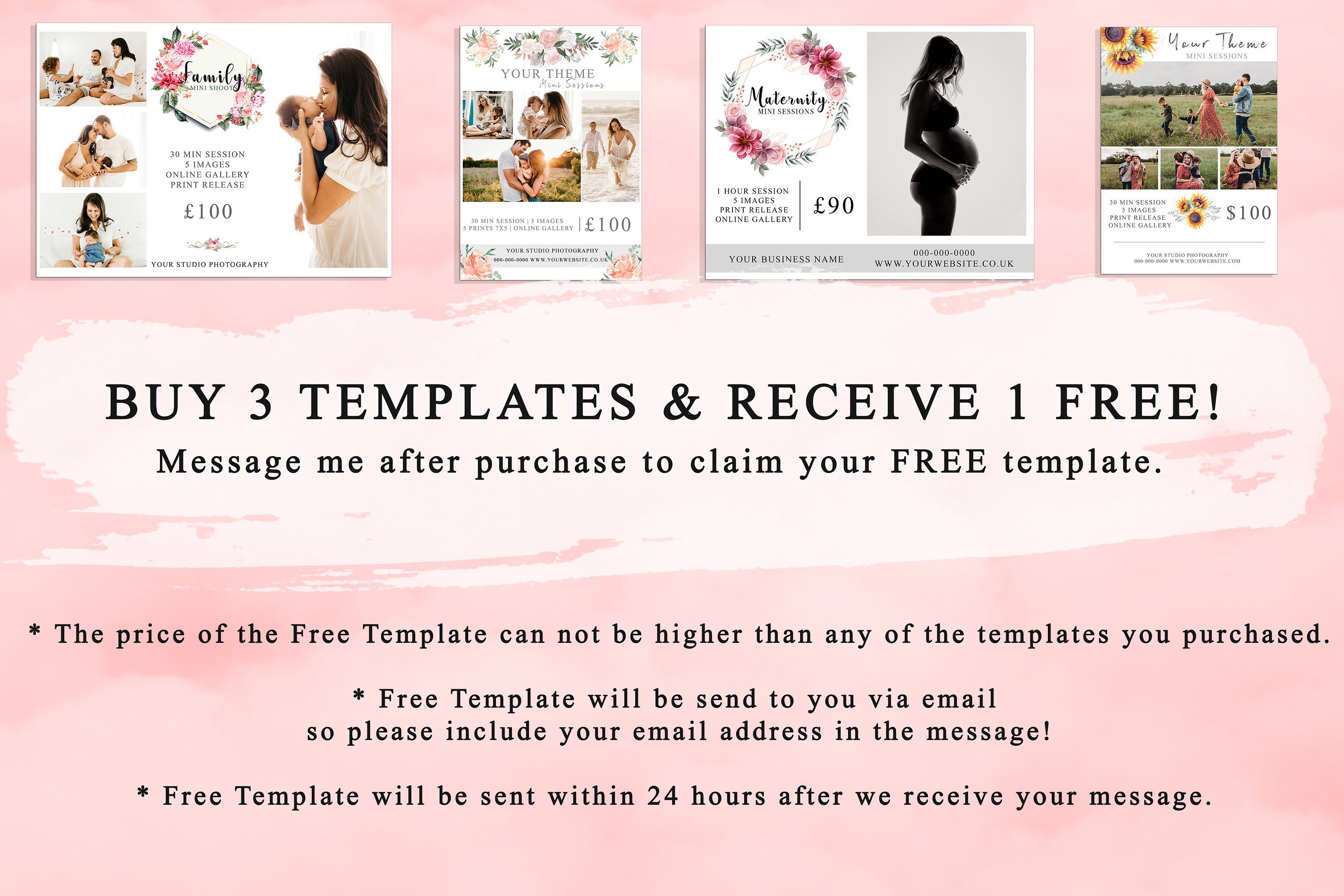 Template Gift Voucher Editable and Printable Modern Gift - Etsy