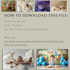 35 Neutral Newborn Digital Backgrounds, Big Bundle, Newborn Composite ...