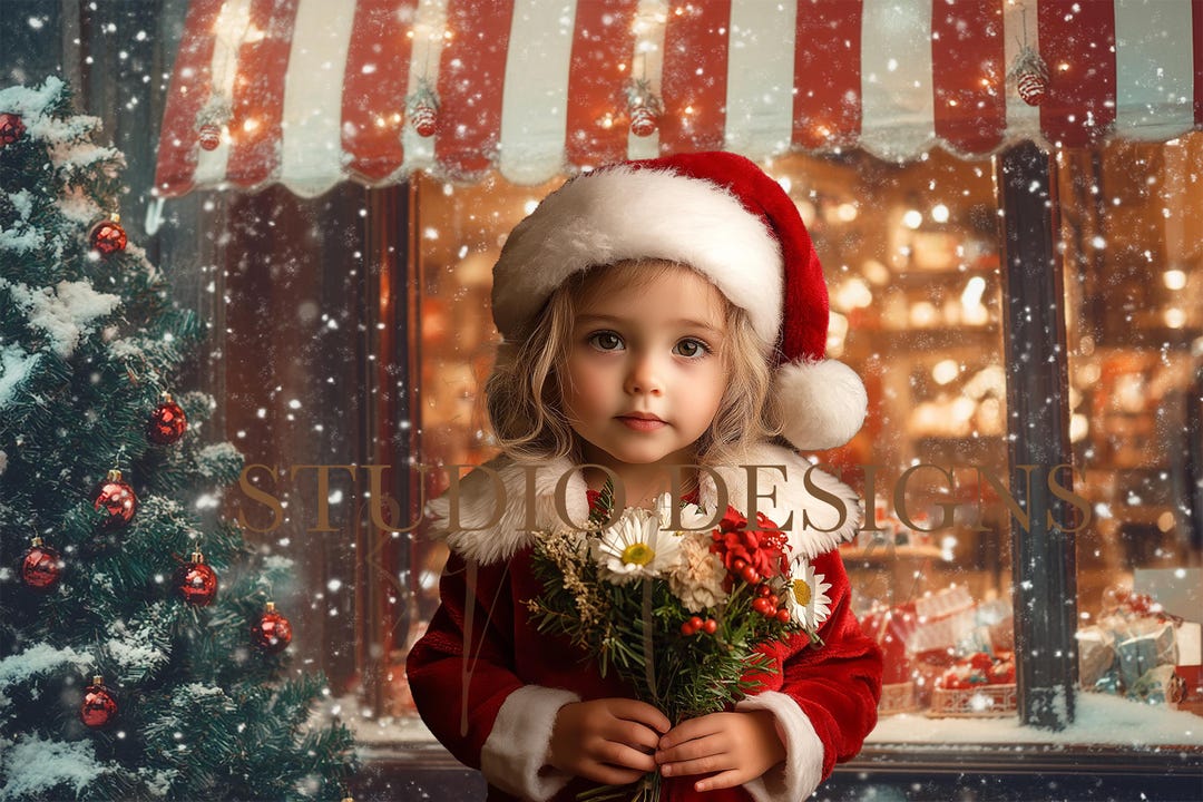 Shop Christmas Children Background , Maternity, Digital Backdrop, Xmas ...