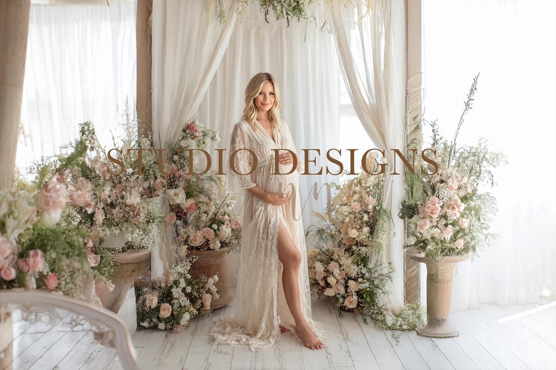 Maternity Digital Backdrop, Pregnancy Minimal Natural Composition ...