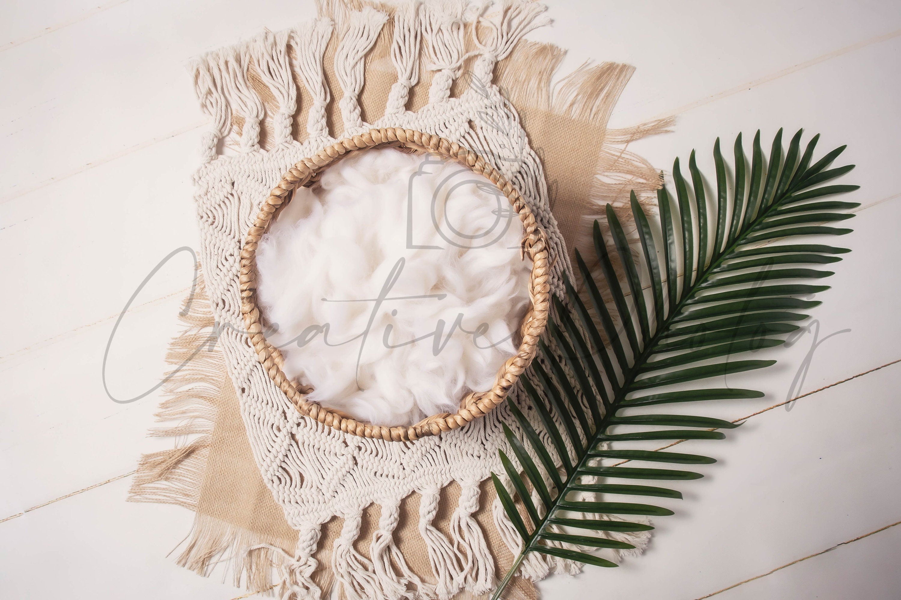 Boho Newborn Digital Background, Simple, Baby Digital Composition ...