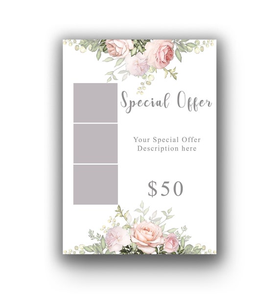 Special Offer Template Editable Template Business Template | Etsy