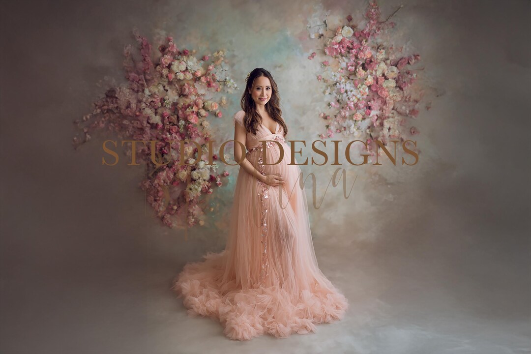 Maternity Digital Backdrop, Pregnancy Minimal Natural Composition ...