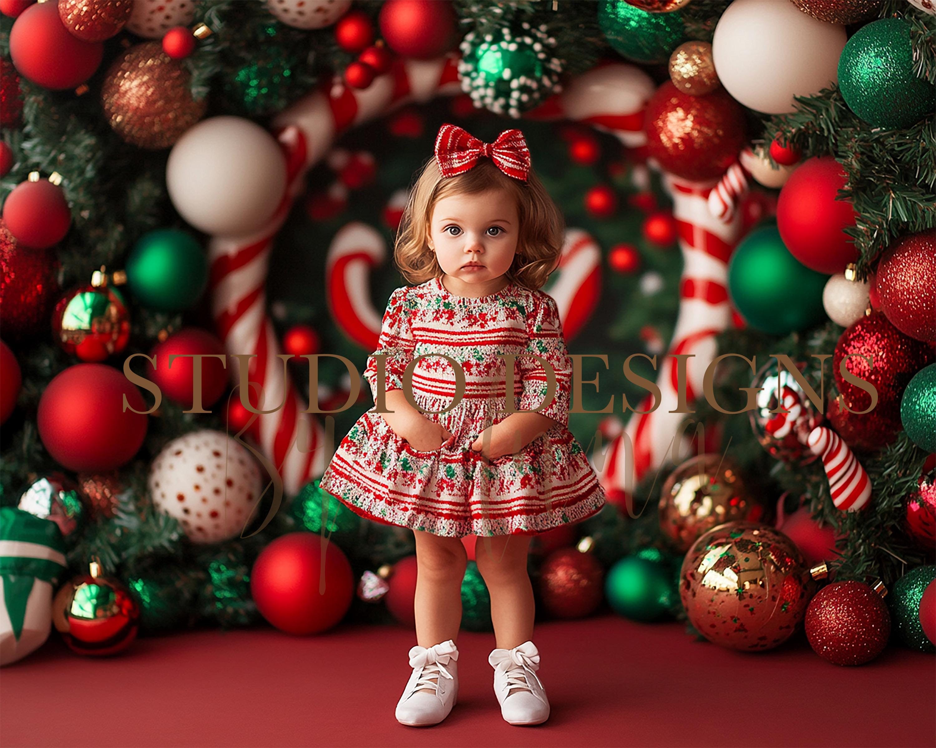 Christmas Children Background Maternity Digital Backdrop Xmas ...