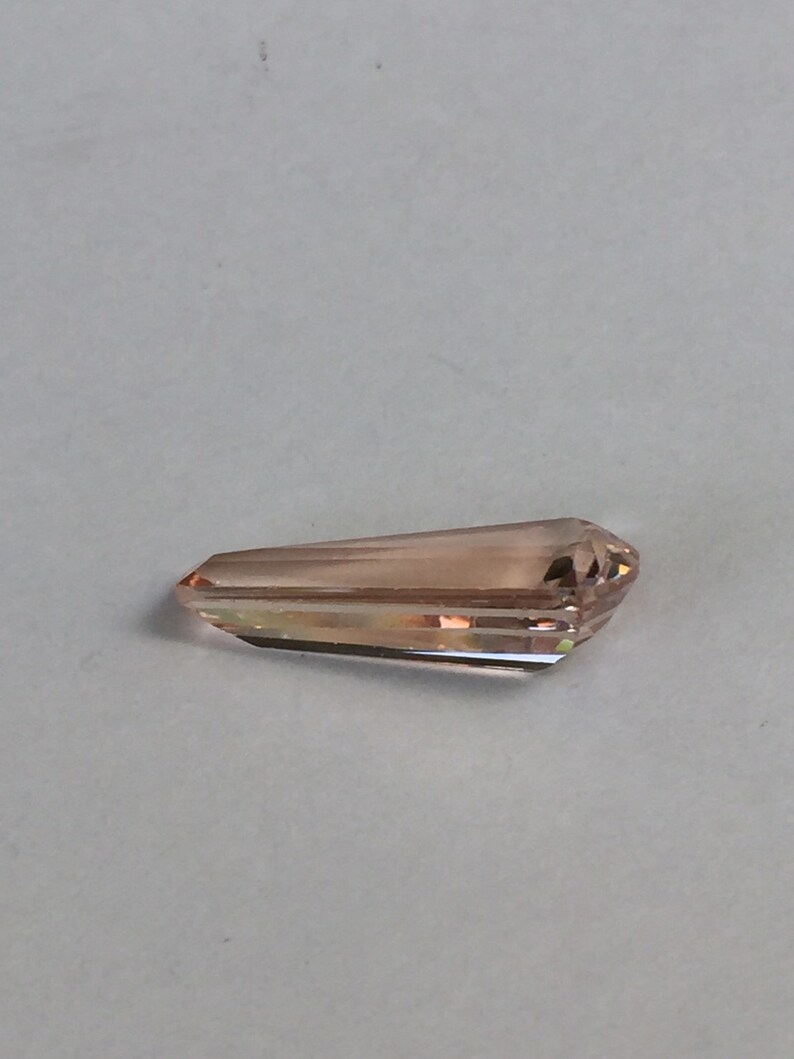 5.26ct Morganite Beryl Kite Cut Elongated Shield Shape Peach Morganite ...