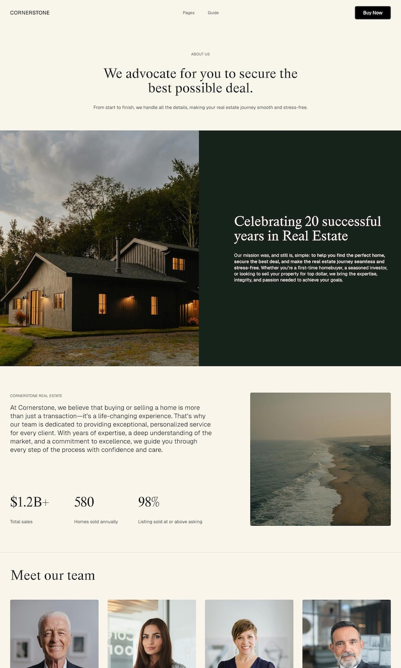 Cornerstone | Professional Squarespace Website Template for Real Estate ...