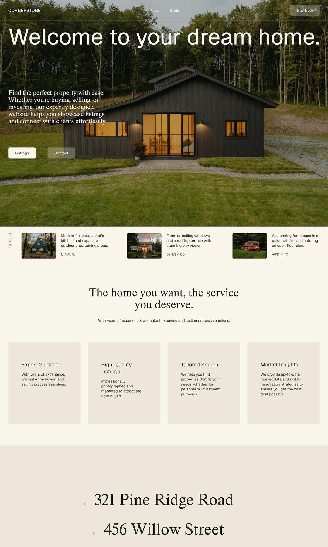 Cornerstone | Professional Squarespace Website Template for Real Estate ...