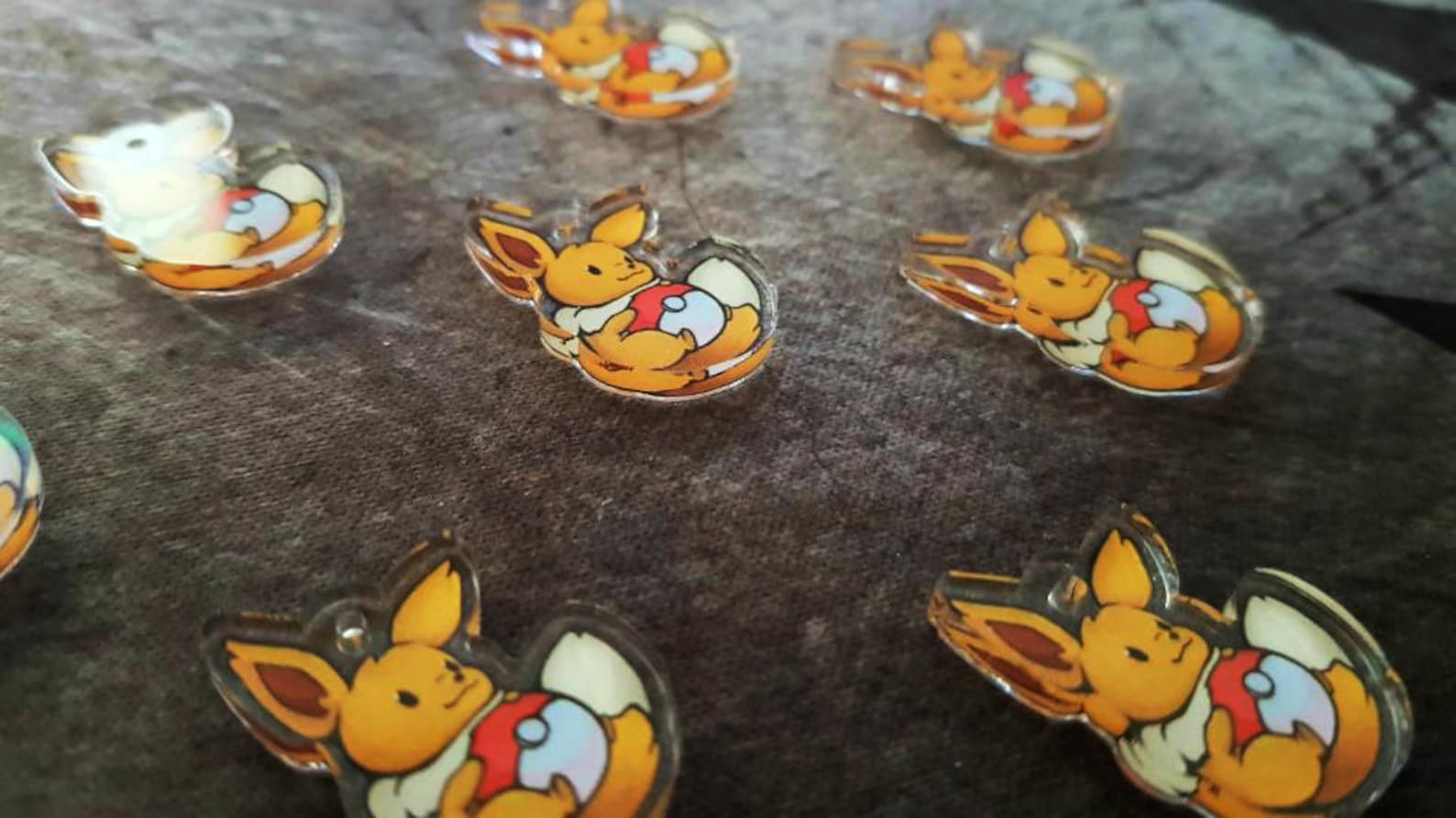 Eevee Charm Pokemon Charms Eevee Geek Custom Kawaii - Etsy UK