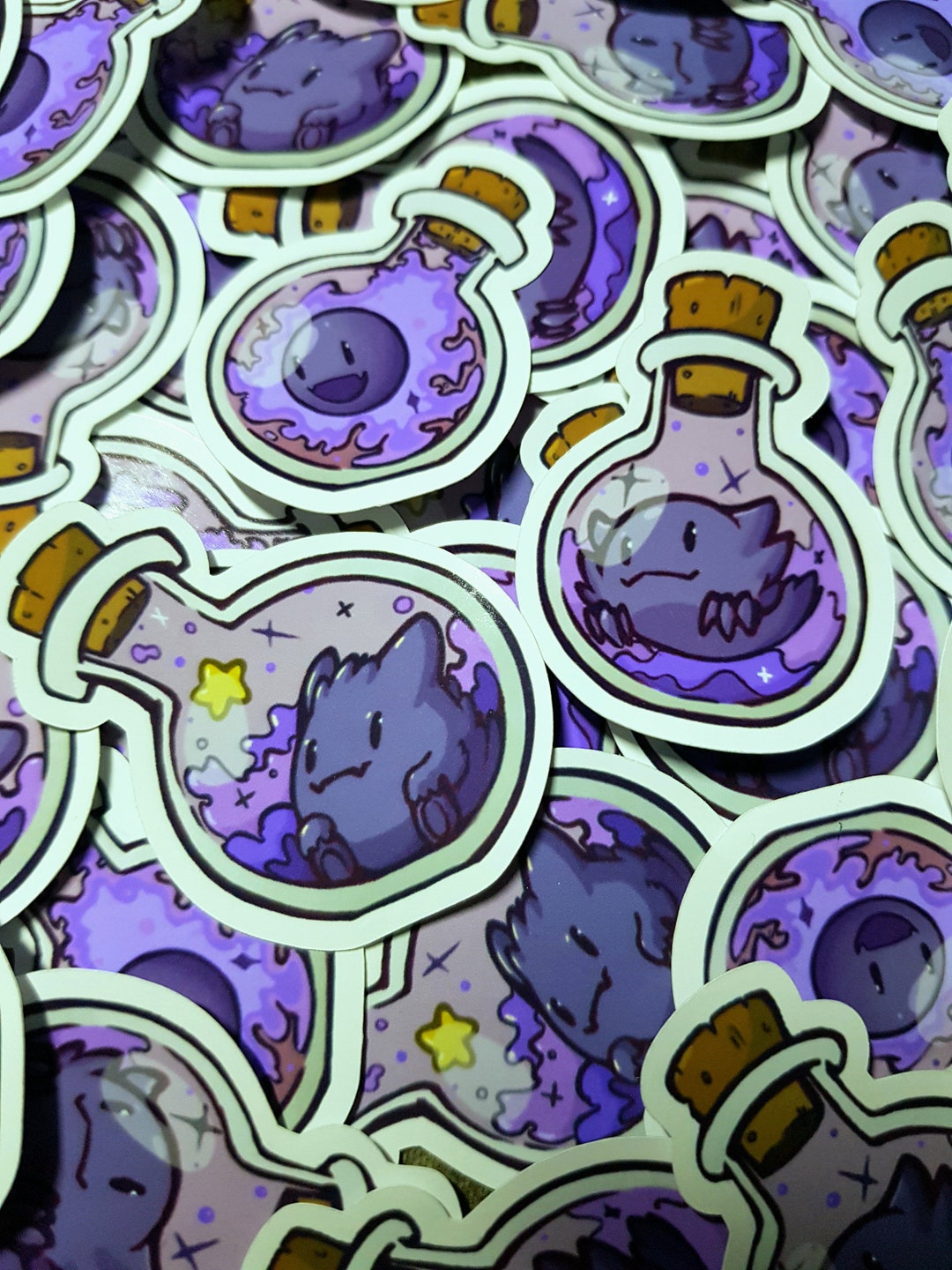 Pokémon Sticker Pack Gastly, Haunter, Gengar, Geek, Planner, Laptop ...