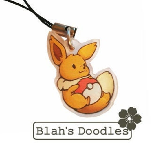 Eevee Charm Pokemon Charms Eevee Geek Custom Kawaii - Etsy UK