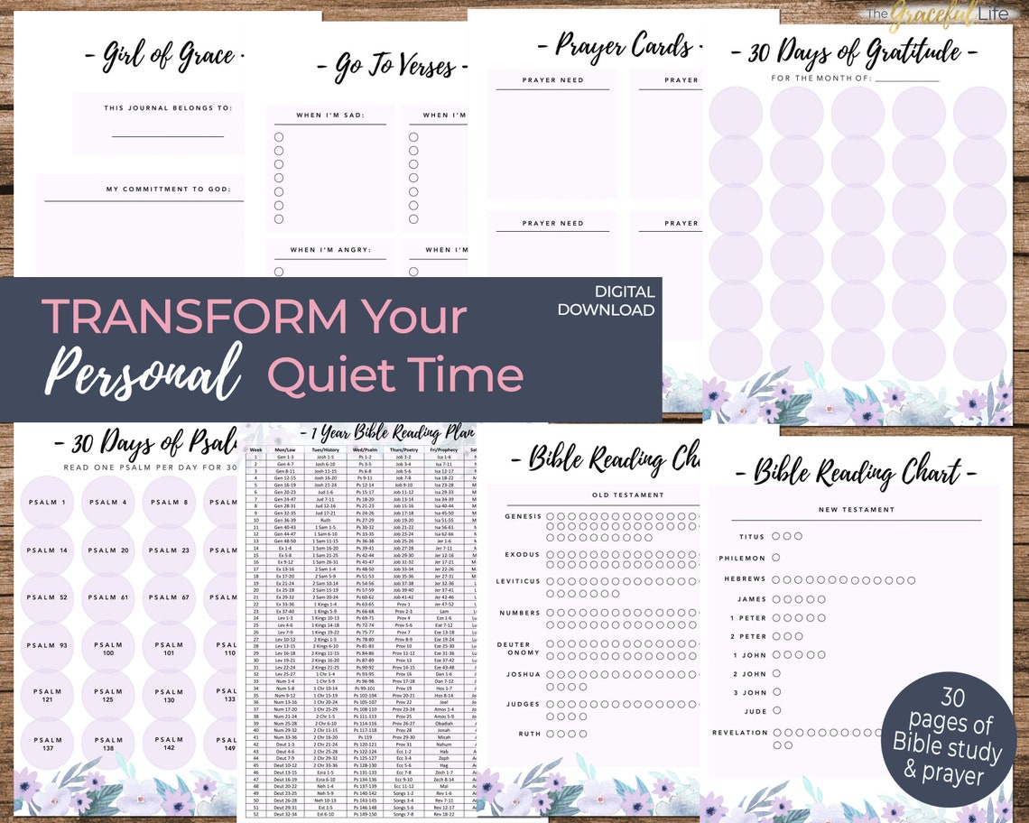 Ultimate Bible Study and Prayer Journal Printable Instant - Etsy