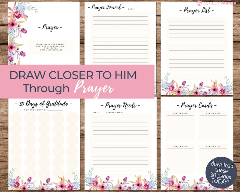 Ultimate Bible Study and Prayer Journal Printable | Instant Download ...