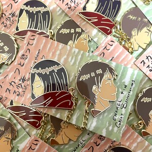 Eren Yeager & Mikasa Ackerman Hard Enamel Pin AOT Attack on Titan Gift ...