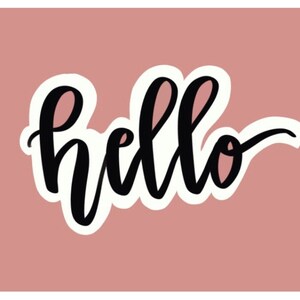 Set of 6 Hello Printable Postcards - Etsy