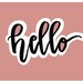 Set of 6 Hello Printable Postcards - Etsy